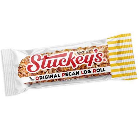 Stuckeys Pecan Log Roll 2 Oz 24 Per Box Midwest Distribution