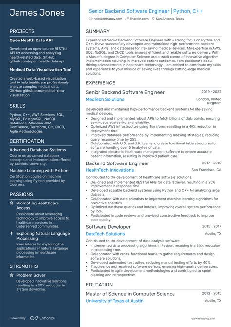 10 Senior Data Engineer Resume Examples And Guide For 2025