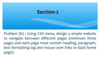 Html Css Presentation PPT Web Design And HTML Internet