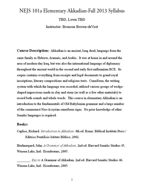 Introduction To The Akkadian Language Pdf Cuneiform Linguistics