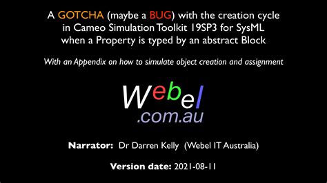 Sysml Cameo Simulation Toolkit Gotcha When A 01 Property Is Typed By An Abstract Block A