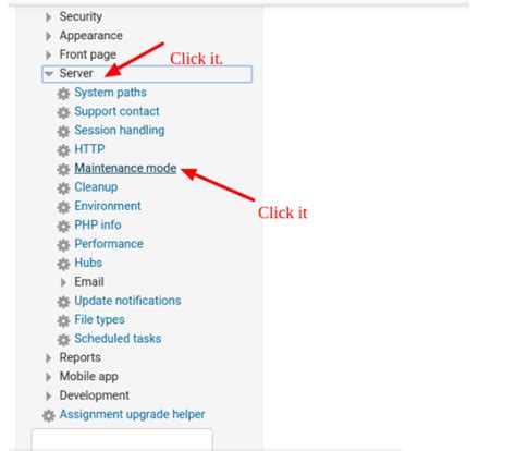 Moodletotara Different Ways To Enabledisable Maintenance Mode Webner Blogs Elearning