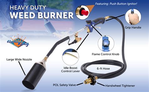 Buy Flame King Auto Ignition Heavy Duty Propane Torch Weed Burner