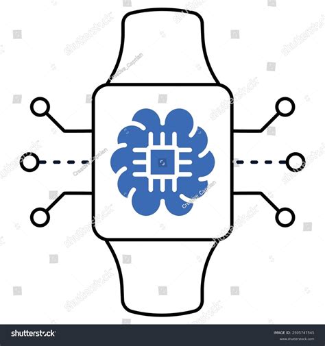 Icon Smart Wearable Device Ai Technology Stock Vector Royalty Free 2505747545 Shutterstock