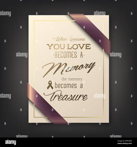 Vector Funeral Card When Someone You Love Becomes A Memory The Memory