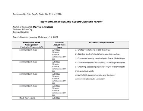 M Idlar 4 Enclosure No 3 To Deped Order No 011 S 2020