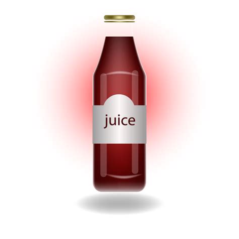 Realistic Natural Fruit Juice Glass Bottle 17374781 Png