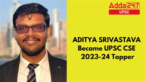Aditya Srivastava Upsc Topper Marksheet Out Scored 1099 Marks
