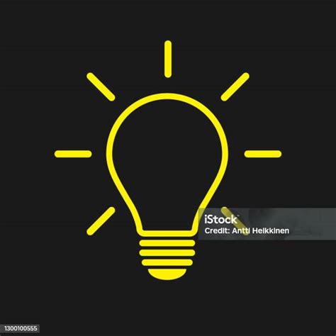 전구 아이콘입니다 백열 램프 기호 아이디어와 혁신 신호 창조적 인 에너지 또는 영감 로고 전구 실루엣 벡터 일러스트 이미지입니다 0명에 대한 스톡 벡터 아트 및 기타 이미지
