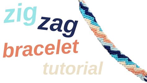 Zig Zag Bracelet Tutorial Beginner Friendship Bracelets Youtube