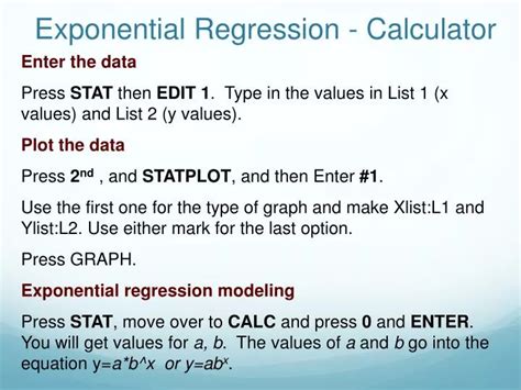 Ppt Exponential Regression Calculator Powerpoint Presentation Free