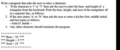 Solved Texts In C Program Write A Program That Asks The User To