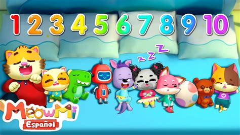 Diez en la Cama Ten in the Bed Canciones Infantiles MeowMi Family Show Español YouTube