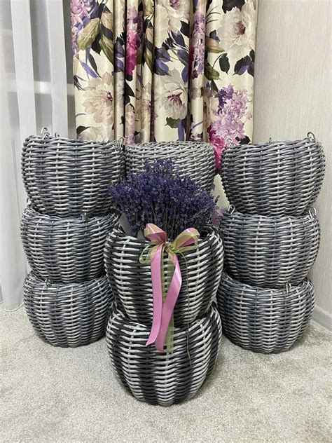 Кашпо з ротангу підвісні ручноі роботи 300 грн Сад город Дніпро на Olx