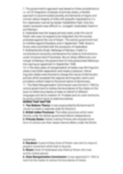 Solution Class 12 Politics In India Scence Independence Ch 1