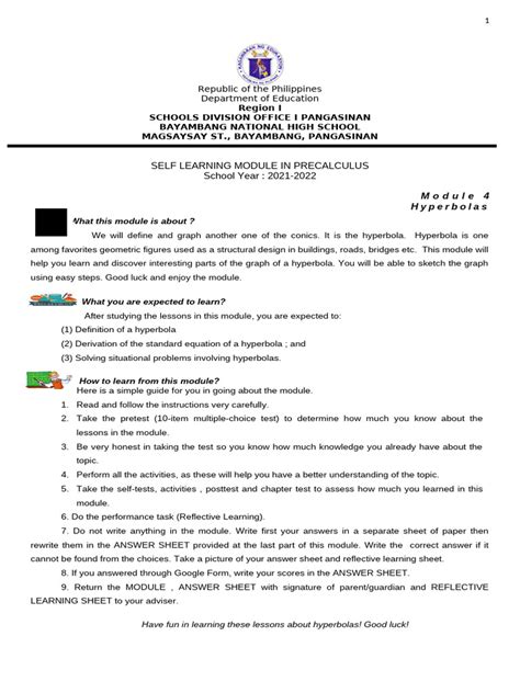 Module 4 Hyperbolassy2021 2022 Pdf