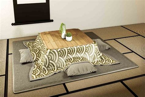 Kotatsu Tables Yamazen Esk 751 B Casual Kotatsu Japanese Heated