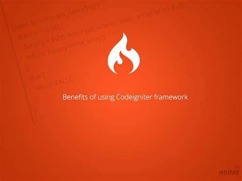 Benefits Of Using Codeigniter Framework