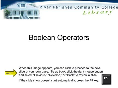 PPT Boolean Operators PowerPoint Presentation Free Download ID