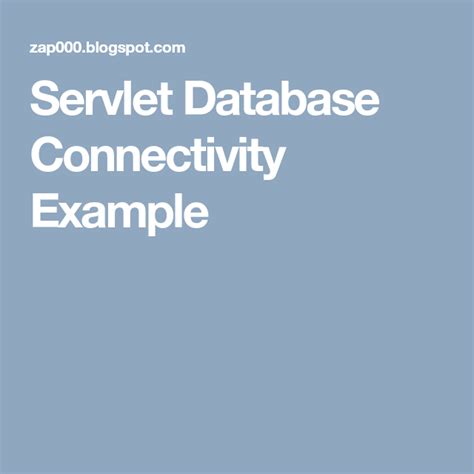 Servlet Database Connectivity Example Affiliate Marketing Strategy