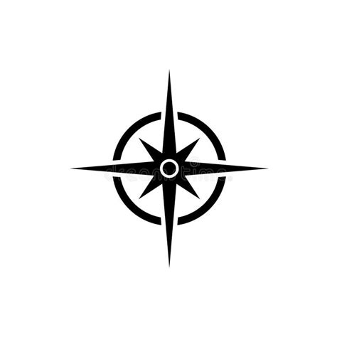 Compass Icon Vector Illustration Stock Vector Illustration Of