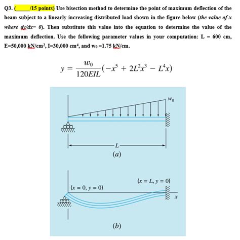 Solved Q3 15 Points Use Bisection Method To Determine The