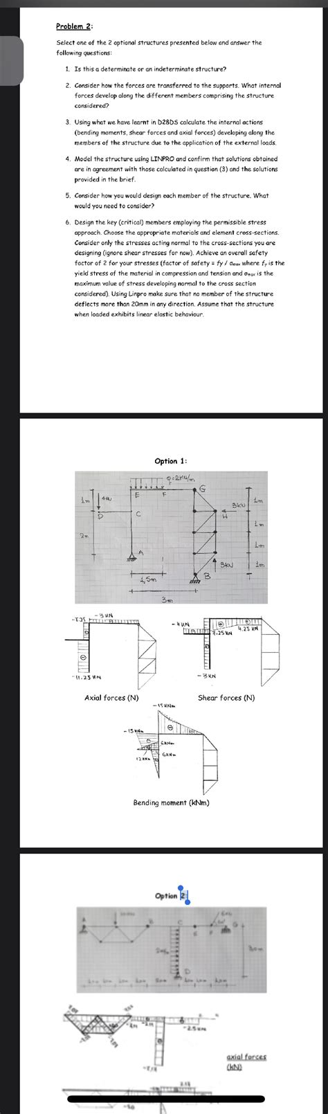 Problem 2select One Of The 2 ﻿optional Structures