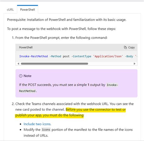 Need To Update Send Messages Using Curl And Powershell Section · Issue 8936 · Microsoftdocs