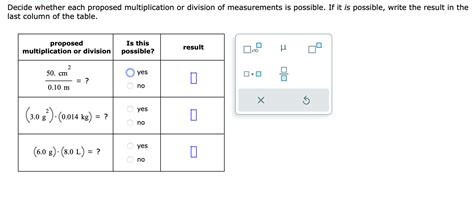 Solved Decide Whether Each Proposed Multiplication Or Chegg
