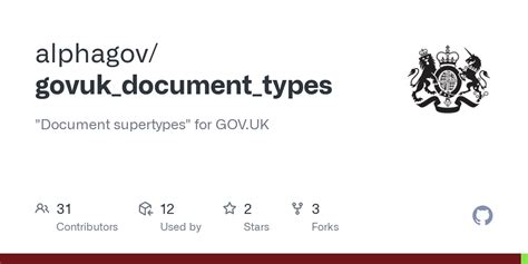 Github Alphagovgovukdocumenttypes Document Supertypes For Govuk