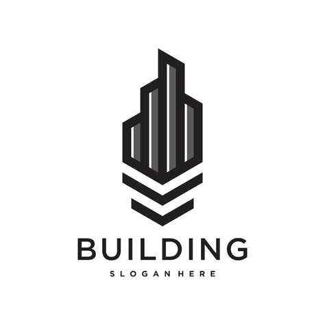 Vector De Logotipo De Edifício De Estilo Moderno Vector Premium Vetor