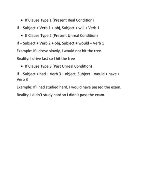 If Clause Type 1 Pdf