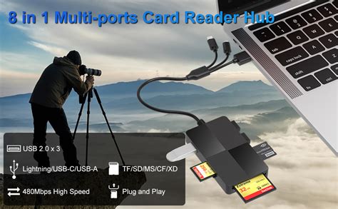Memory Stick Pro Duo Adapter Reader 8 In 1 Sdtfmscfxd Card Reader