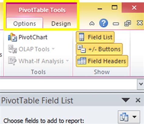 Inserting A Pivot Table Image 3 Excel Tutorial