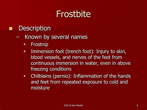 Ppt Frostbite And Hypothermia Management Drill Powerpoint Presentation