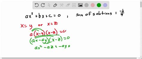 SOLVED For Each Equation Under The Given Condition A Find K And B Find The Other Solution