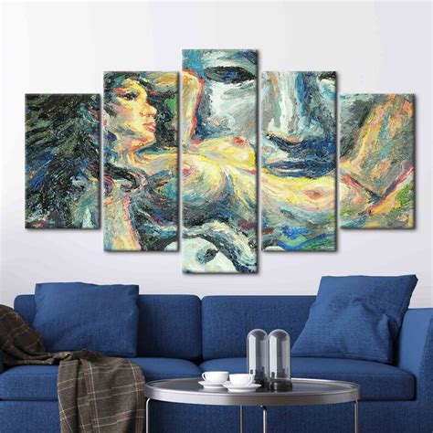 Man Watching Naked Woman Nude Woman Art Naked Breast Wall Etsy Uk