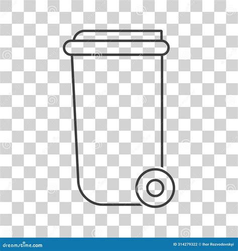 Garbage Icon Garbage Symbol On White Background Stock Vector