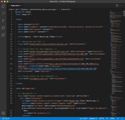 Working With Bootstrap Themes Web Development