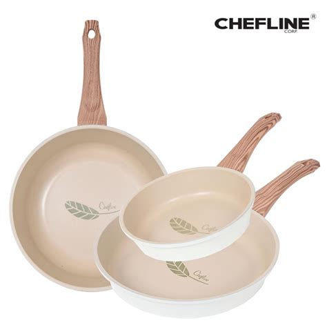 셰프라인 포레스트 세라믹 인덕션프라이팬 웍 3종세트