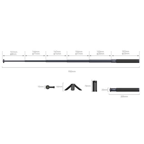 SmallRig Selfie Stick For Action Cameras