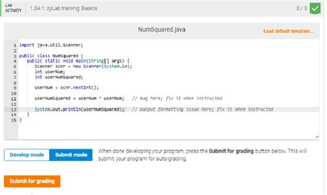 Lab Activity 134 Zylabs Basics Numsquared Programming Guide Studocu