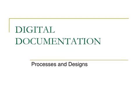 Ppt Digital Documentation Powerpoint Presentation Free Download Id