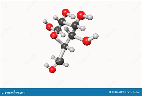 Glucose Molecule Molecular Chemical Structural Formula Cartoon Vector