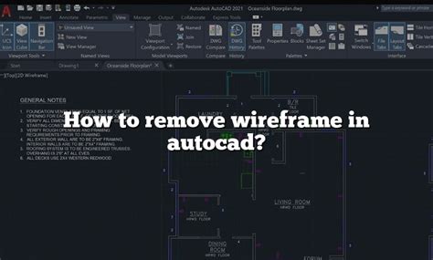 How To Remove Wireframe In Autocad