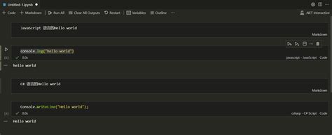Vs Code Polyglot Notebooks