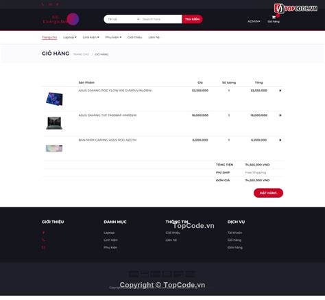 Website Bán Laptop Django