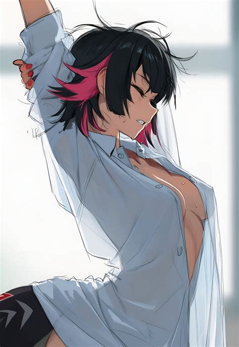 Rule 34 Black Hair Cleavage Ellen Joe Red Hair Stretching Zenless