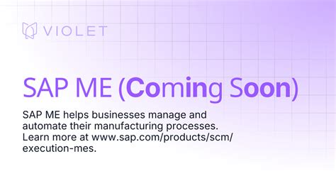 Sap Me Coming Soon Violet