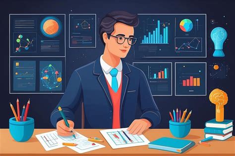 Premium Photo Illustration Of A Teacher Using Ai Algorithms For Predictive Modeling In Science